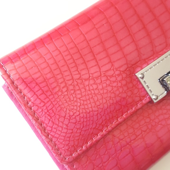 Bags | Beautiful Dark Pink Genuine Leather Wallet | Poshmark